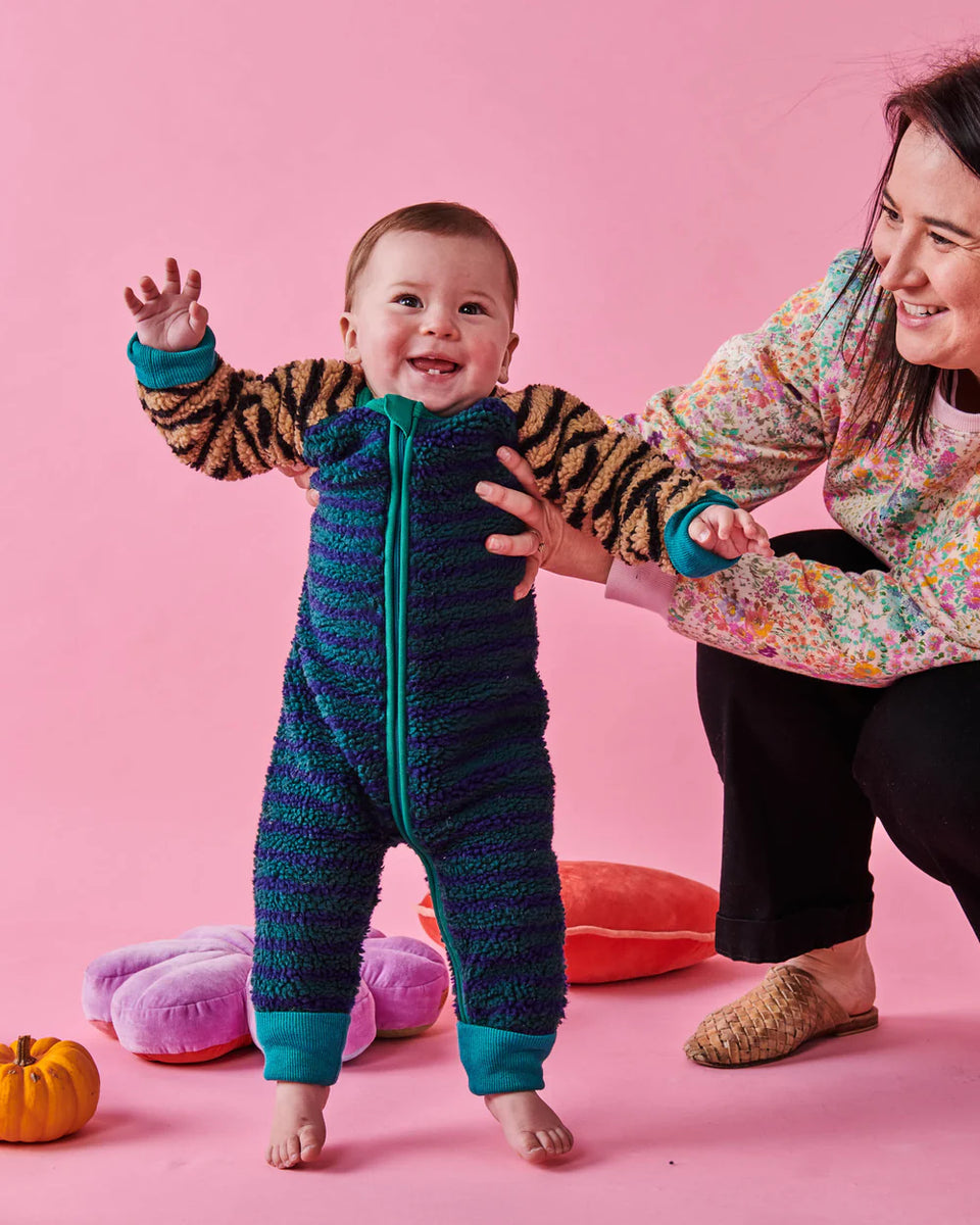 Kip & Co- Crusader Sherpa Long Sleeve Zip Romper – ISLANDER art home ...