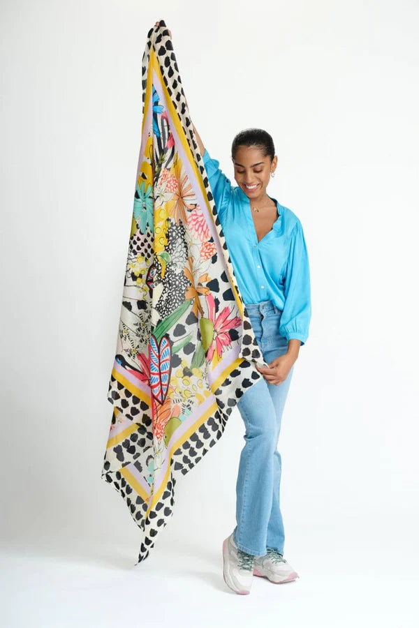 Tropical Bouquet Shawl - POM Amsterdam – ISLANDER art home fashion